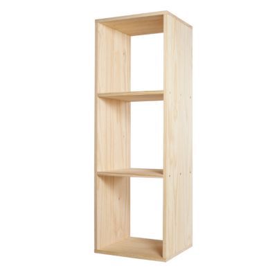 Étagère modulable 3 cubes pin Mixxit | Castorama