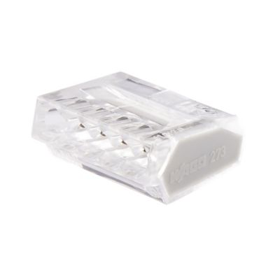 10 bornes automatiques 5 entrées Wago (série 273) 1 - 2,5 mm² | Castorama