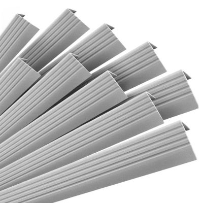 10x Nez de marche PVC 50x42 mm QUEST, profil autocollant antidérapant ...