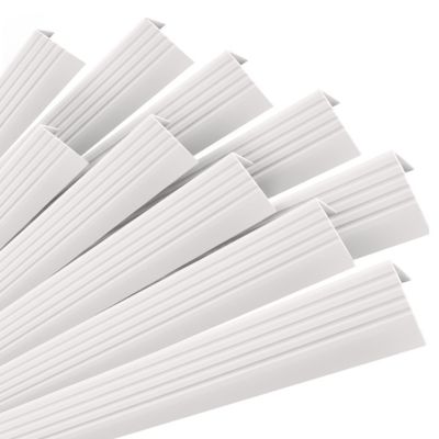 10x Nez de marche PVC 50x42 mm QUEST, profil autocollant antidérapant ...