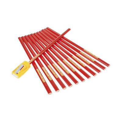 12 crayons de menuisier Mac Allister + taille crayon | Castorama