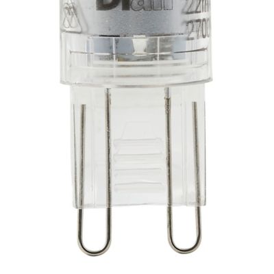 2 ampoules LED Diall capsule G9 2,6W=28W blanc chaud | Castorama