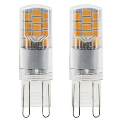 2 ampoules LED Diall capsule G9 2,6W=28W blanc neutre