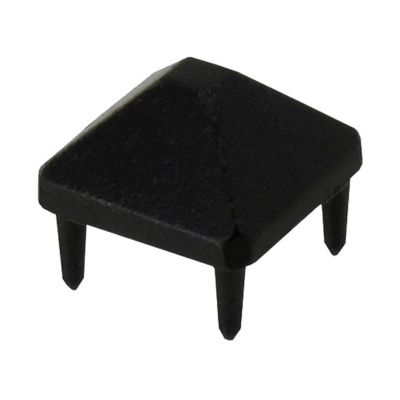 2 caches vis diamant acier zingué noir 30