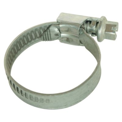 2 Colliers de serrage Acier zingué / Inox Diam. 35-50 mm Larg. 9mm ...