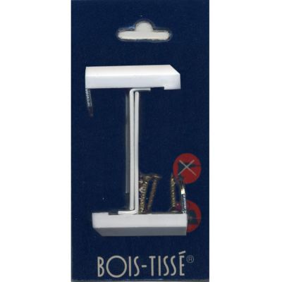 2 supports blancs pour fenêtre en PVC