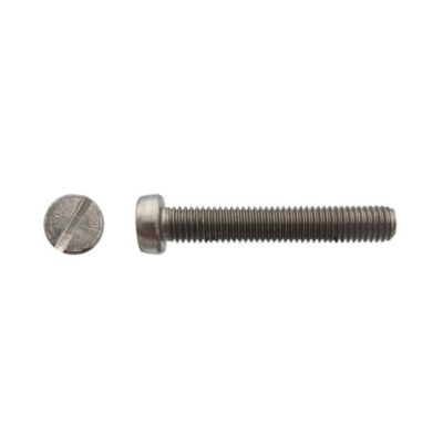 200 Vis Métaux Tête Cylindrique Fendue 4 x 12 mm - DIN 84 - Inox A2 - D ...