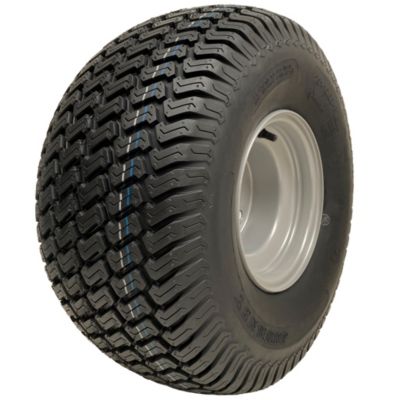 20x10.00-8 4ply Multi turf grass tyre on four stud 4" PCD rim - lawn mower
