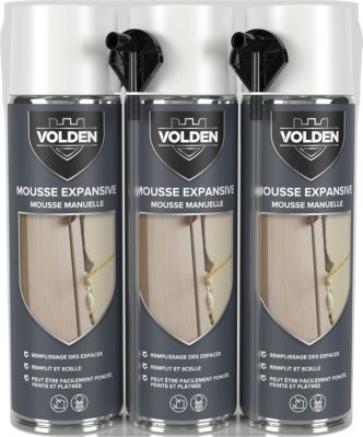3 mousses expansives en lot Volden 500ML | Castorama