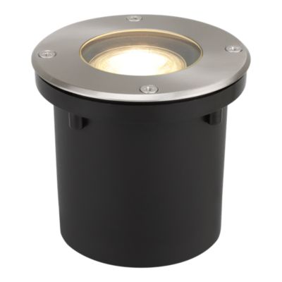 3 spots d'extérieur encastrables Wonsey argent GU10 25W IP65/IP67 Goodhome