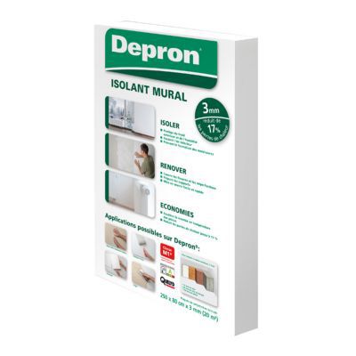 10 plaques d'isolant mural Depron - 250 x 80 cm, ép.3 mm | Castorama