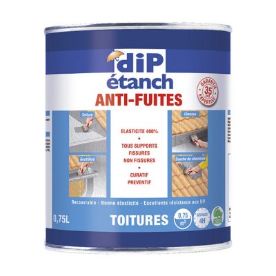 Stop fuite gouttière et toit Dip blanc 0,75 L | Castorama