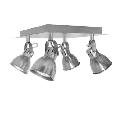 Plafonnier 4 spots SEYNAVE Nomade patiné industriel h.9 cm | Castorama