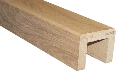 Poutre décorative chêne en U, 7 x 9 cm L.2,4 m | Castorama