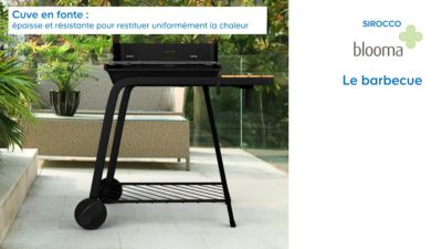 Barbecue charbon de bois Blooma Sirocco | Castorama