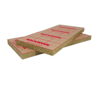 Panneau laine de roche Rockwool Rockmur kraft - 0,6 x 1,35 m ép.45 mm (vendu au panneau) | Castorama