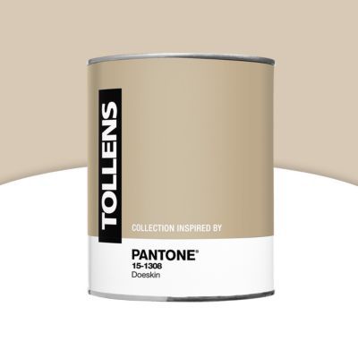 Peinture murs et boiseries Tollens Pantone 15-1308 doeskin satin 1L ...