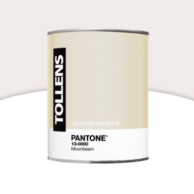 Peinture murs et boiseries Tollens Pantone 13-0000 moonbeam satin 2L ...