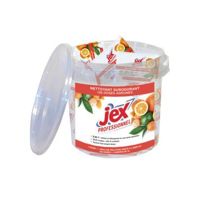 Dosettes nettoyant multi-usages JEX PROFESSIONNEL agrumes 100 x 20 ml ...