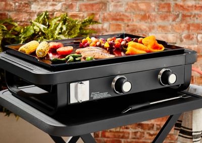 Plancha au gaz Rockwell GoodHome 2 brûleurs | Castorama