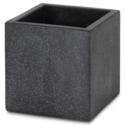 Pot carré ciment Blooma Hoa gris foncé 30 x 30 x h.30 cm | Castorama