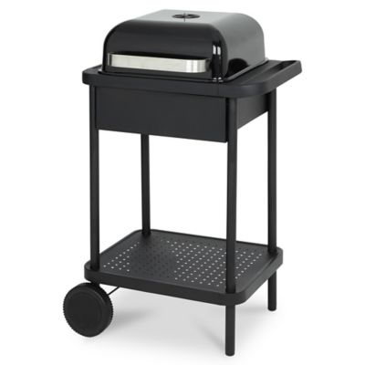 Barbecue charbon de bois GoodHome Rockwell 200 noir | Castorama