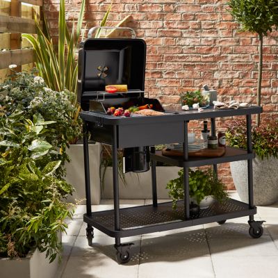 Barbecue charbon de bois Blooma Rockwell 220 noir | Castorama