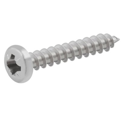 Vis à bois cylindrique en acier inoxydable A4 pozidriv 4x25 mm - 20 ...