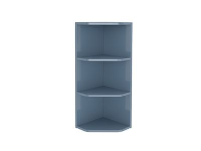 Étagère d'angle salle de bains bleu GoodHome Imandra 34 x 90 x 36 cm ...