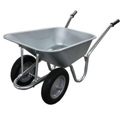 Brouette galva 2 roues 90L | Castorama