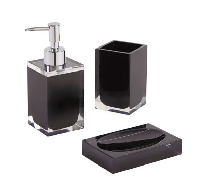 Porte savon résine noir Cooke & Lewis Capraia | Castorama