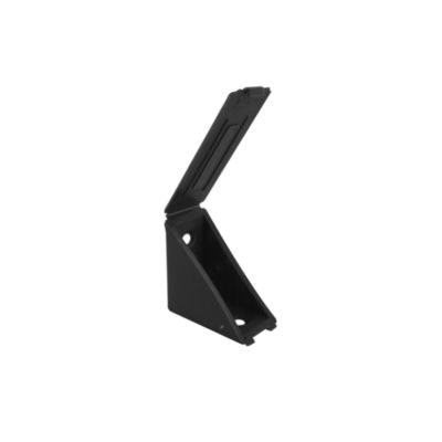 4 taquets pour étagère en plastique H. 4 cm noir