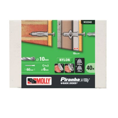 40 vis Multifix ø10 x 50 mm