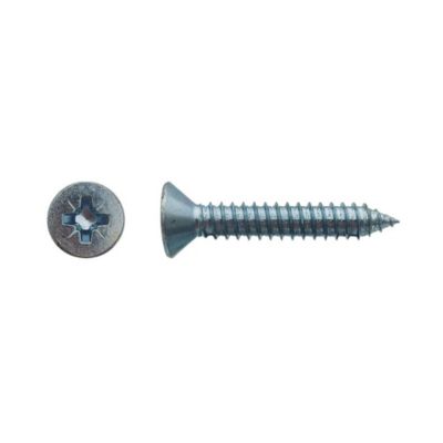 500 Vis à Tôle Tête Fraisée Pozidriv 4.2 x 25.4 mm - DIN 7982 - Zingué ...