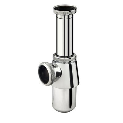 Siphon de lavabo réglable en laiton chromé DIALL | Castorama