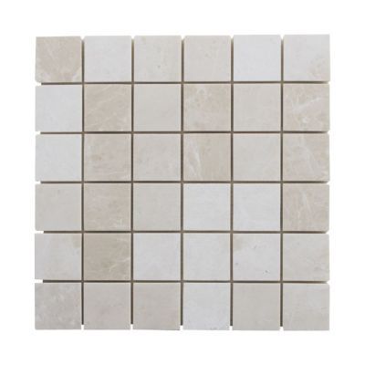 Mosaïque blanche 5 x 5 cm Cuma | Castorama