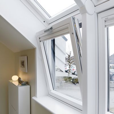 Verrière d'angle à souflet Velux VFE Tout confort bois SK31 2057 60 x h ...