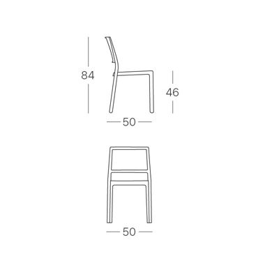 6 Chaises jardin Kate SCAB design