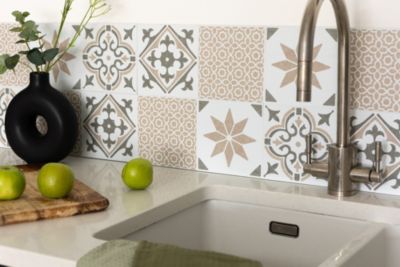 6 dalles adhésive murales Wall Tiles D-C-Fix Jamila effet carreaux de ...