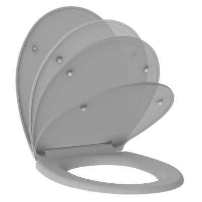 Abattant WC déclipsable gris mat, Allibert Dolcéo | Castorama