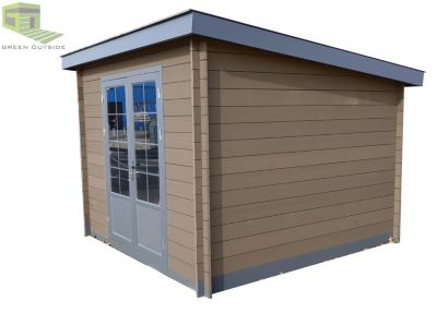 Abri de jardin Green Outside en bois composite ép.28mm 7,4m²
