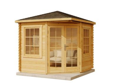 Abri de jardin pentagonal Sunny-C Alpholz, 27x27m dim ext (cas échéant ...