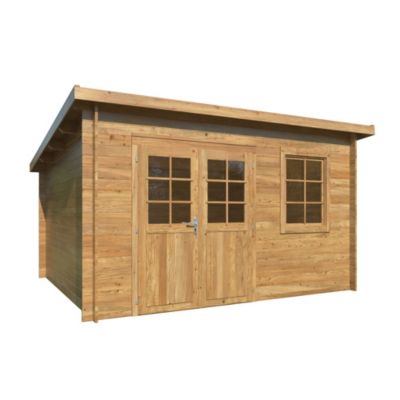 Abri de jardin White Wood Alice bois traité autoclave marron ép.28mm ...