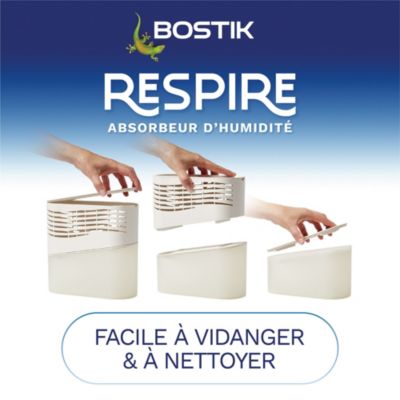 Absorbeur d'humidité avec 4 tablettes de 250 g Bostik Respire pour ...