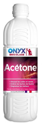 Acétone Onyx dissolvant spécial colle et vernis 1L