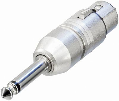 Adaptateur Jack 6.35 mâle vers XLR mono NEUTRIK