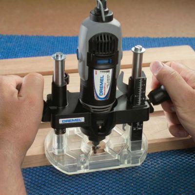 Adaptation défonceuse plongeante Dremel pour mini-outil