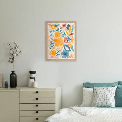 Affiche Flowers multicouleur Dada Art l.30 x H.40 cm