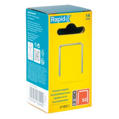 Agrafe galva 14 mm Rapid, 2160 pièces