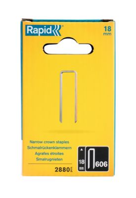 Agrafe galva 18 mm Rapid, 2880 pièces